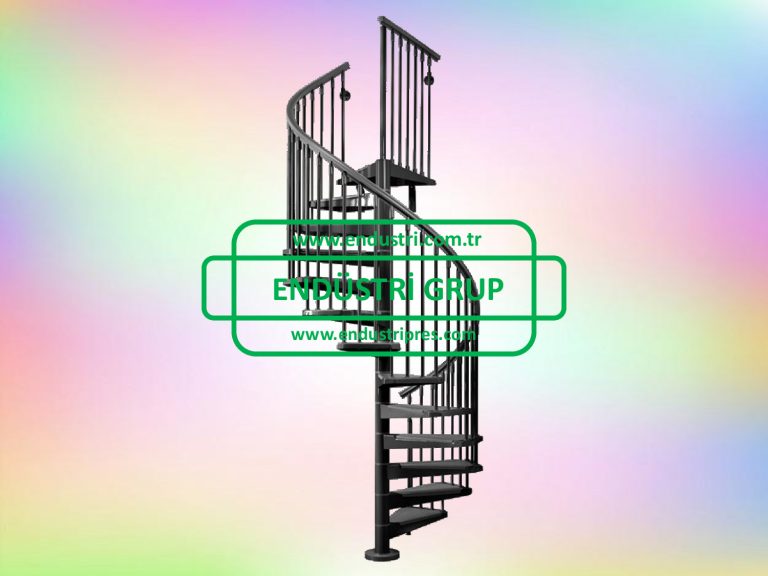 Omurgalı helezon döner çelik merdiven | Endüstri Grup Pres